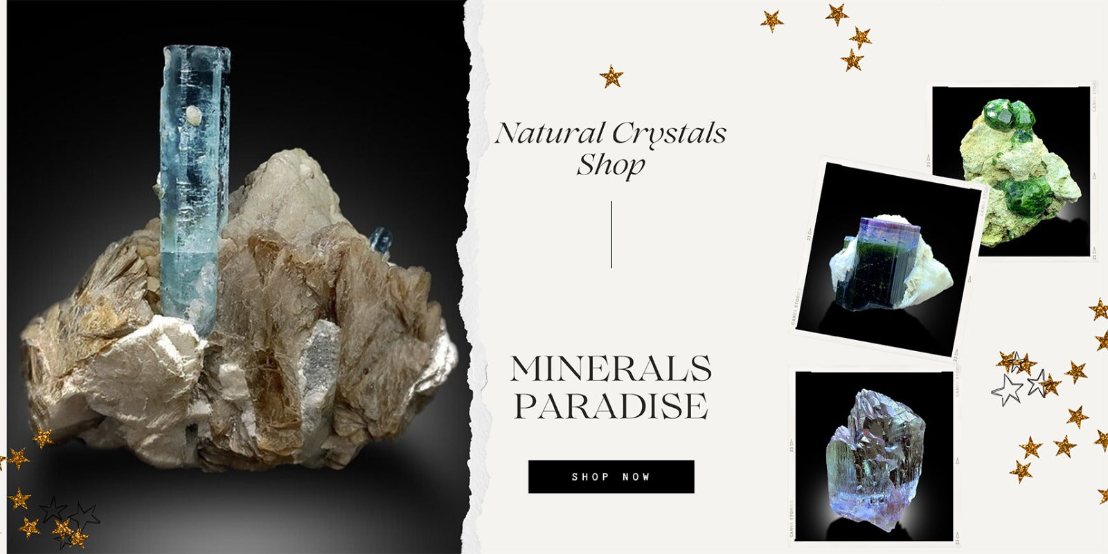Minerals Paradise: Natural Mineral Specimens, Crystals, and Loose Gems