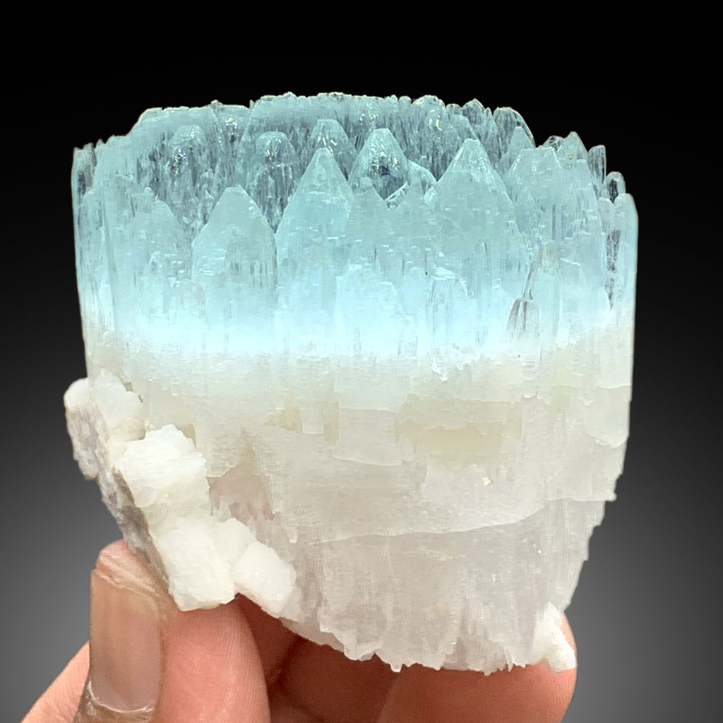 Bicolor Beryl, AquaMorganite Crystal, Morganite var Aquamarine with Et ...