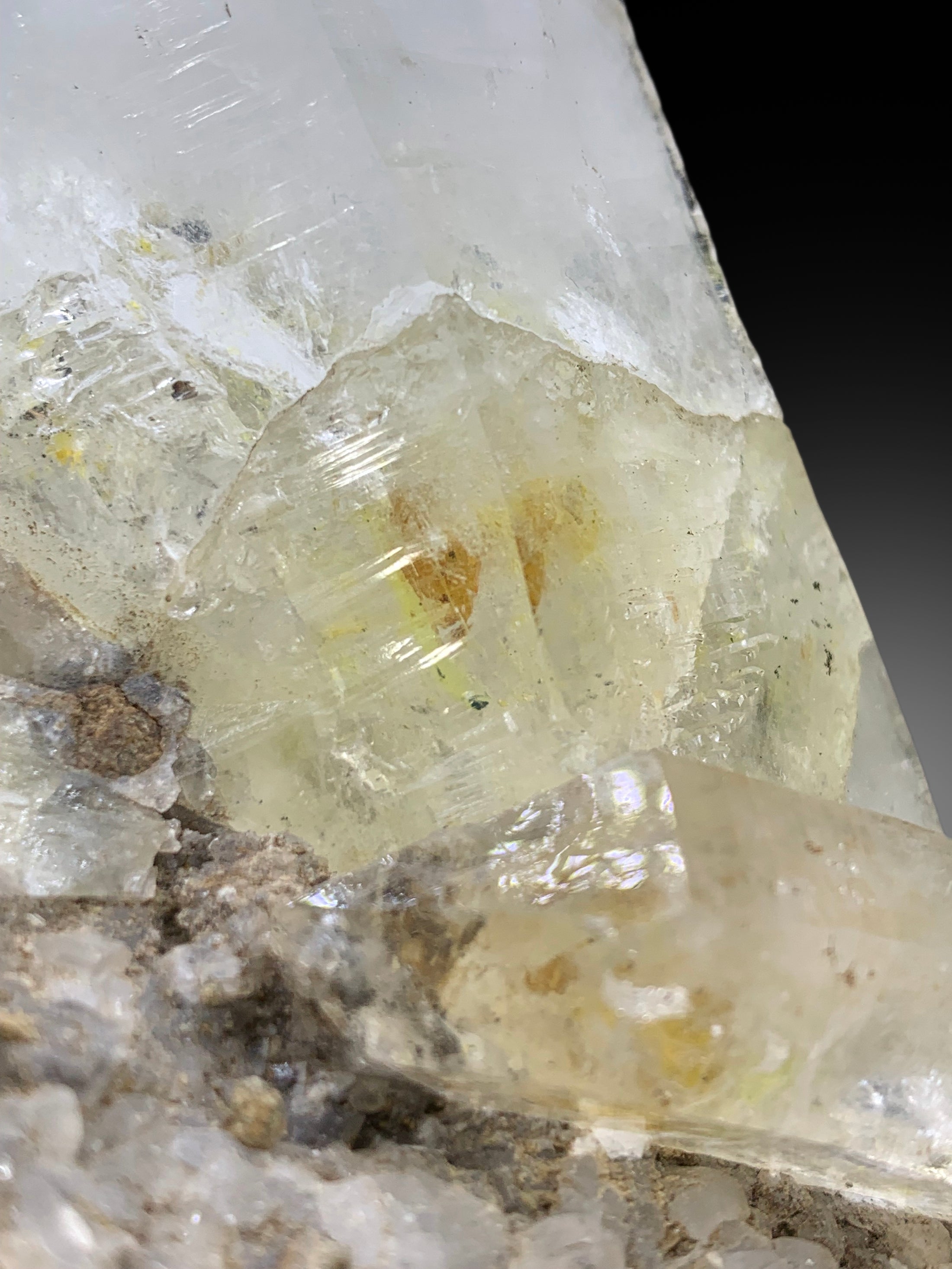 Fluorescent Petroleum Quartz Crystals on Matrix, Rare Quartz, Quartz S ...